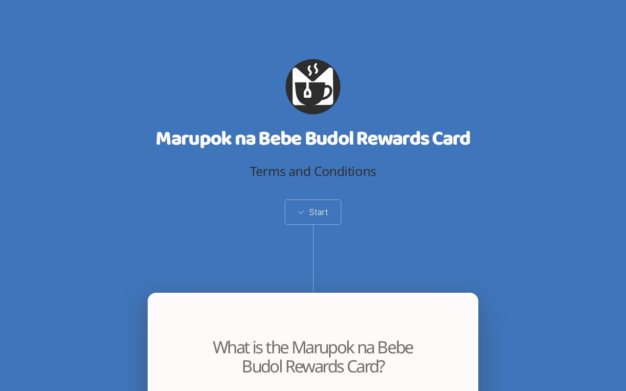 M.B.B. Rewards Card Terms and Conditions